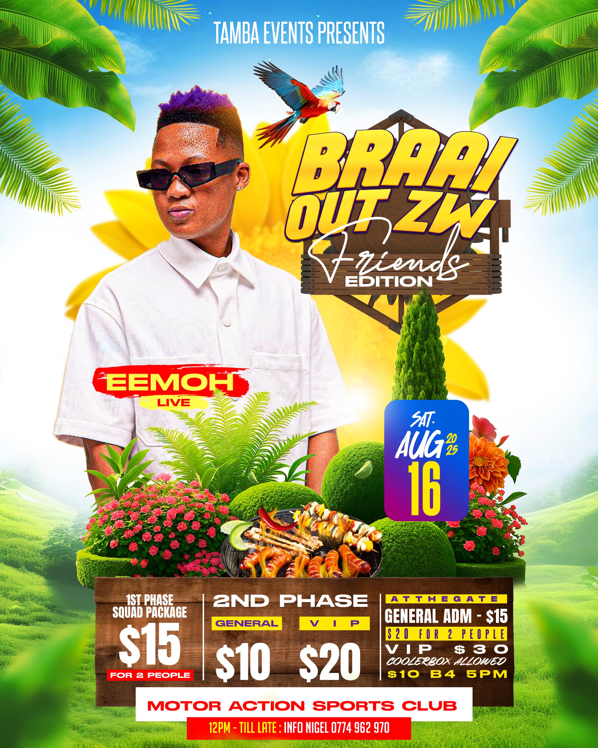 Events from May 24 – July 20 – E tickets